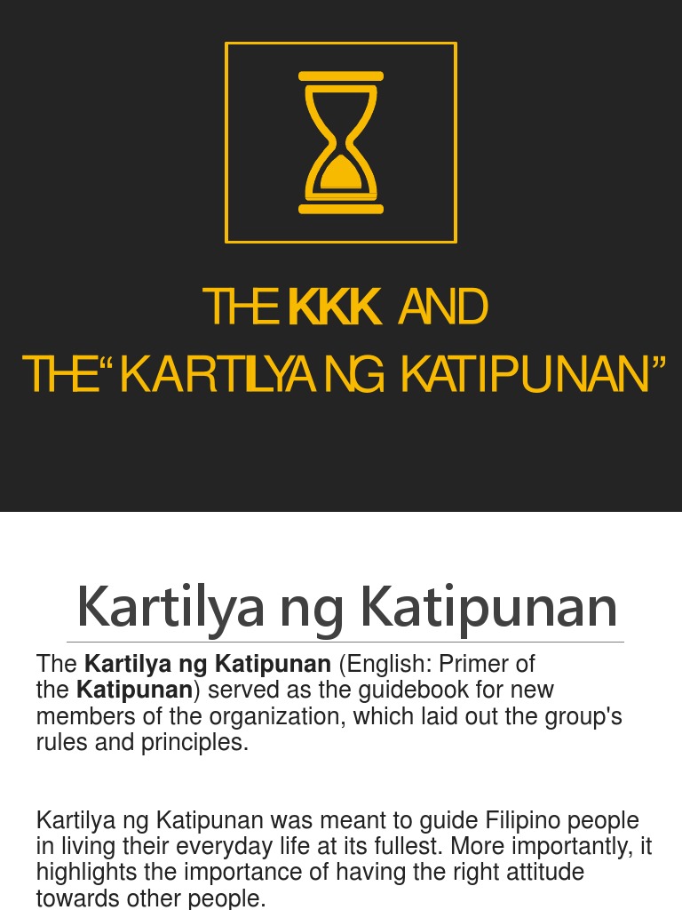 Kartilya NG Katipunan For Students | PDF | Philippines