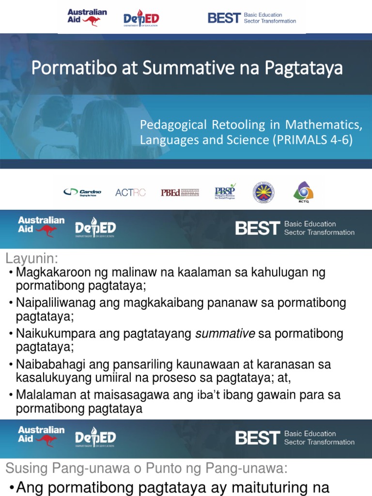 Pormatibong Pagtataya | PDF