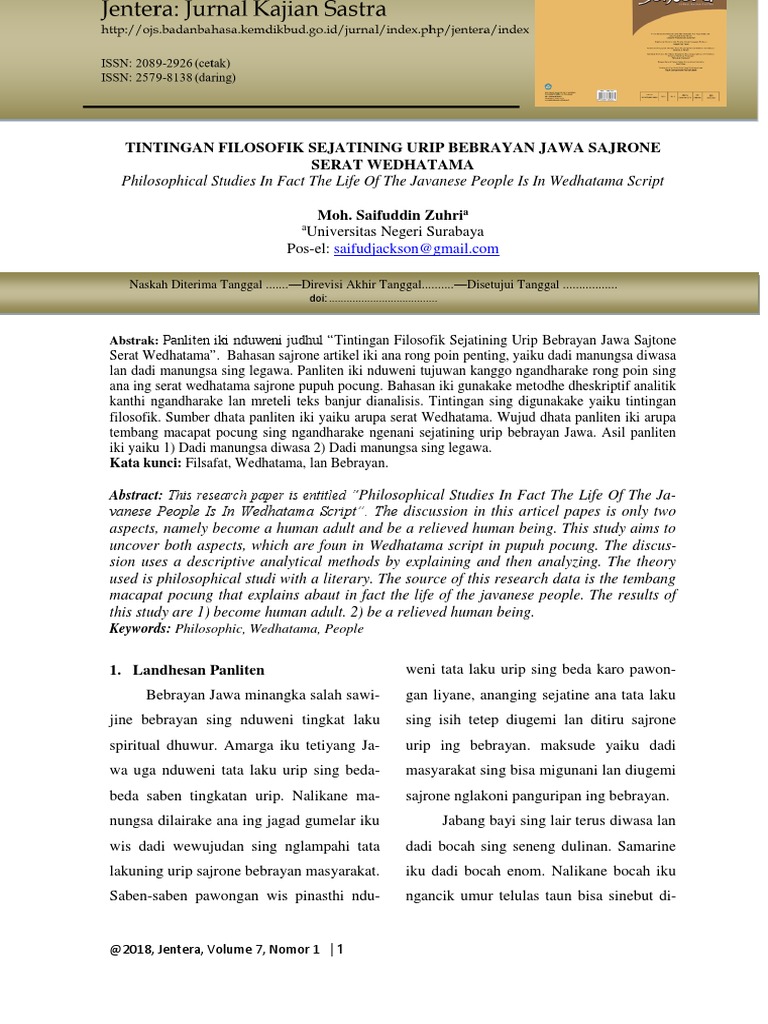 Moh - Saifuddin Zuhri | PDF