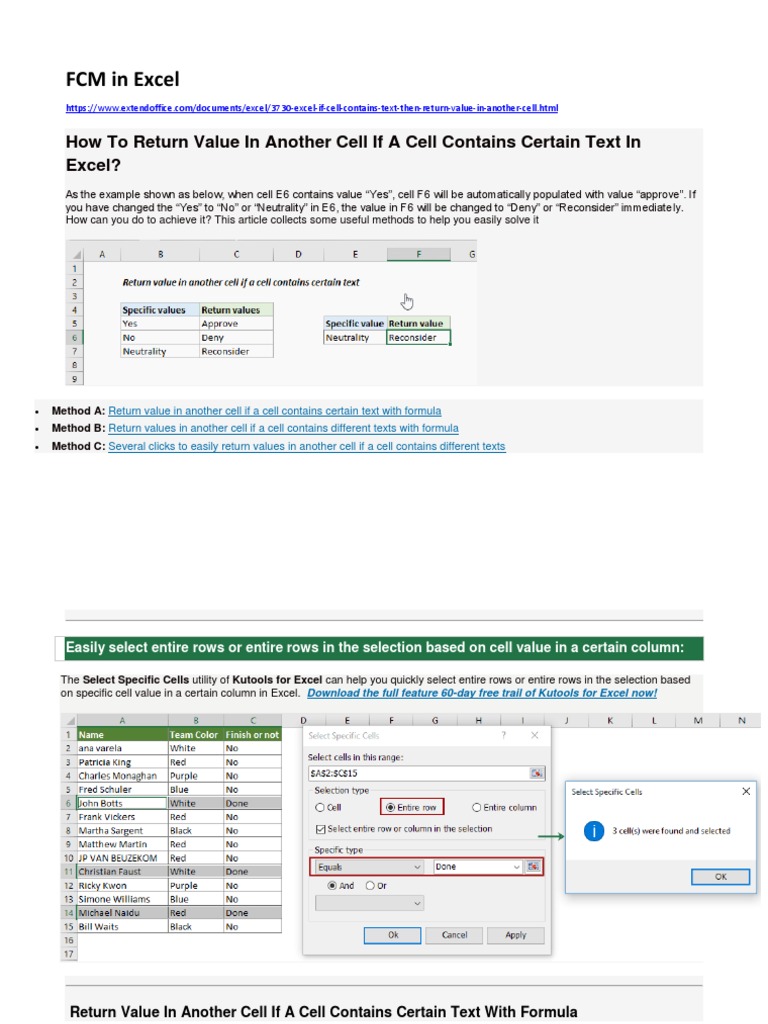FCM in Excel | PDF | Microsoft Excel | Computing