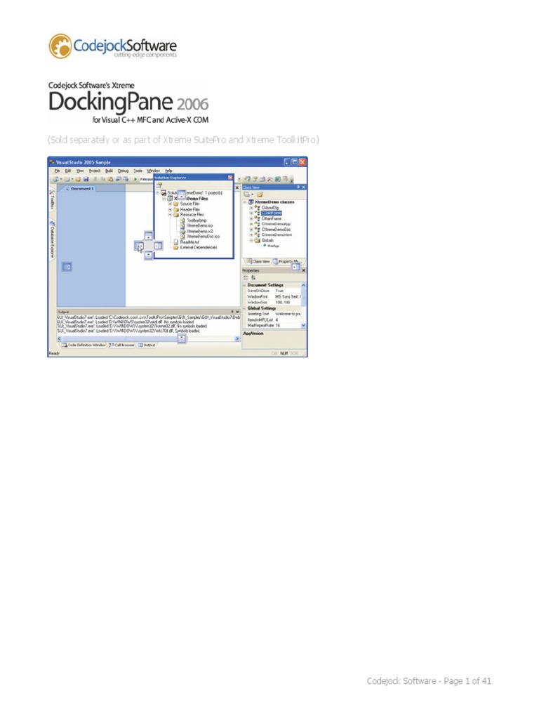 Docking Pane | PDF | Microsoft Visual Studio | Software Release Life Cycle