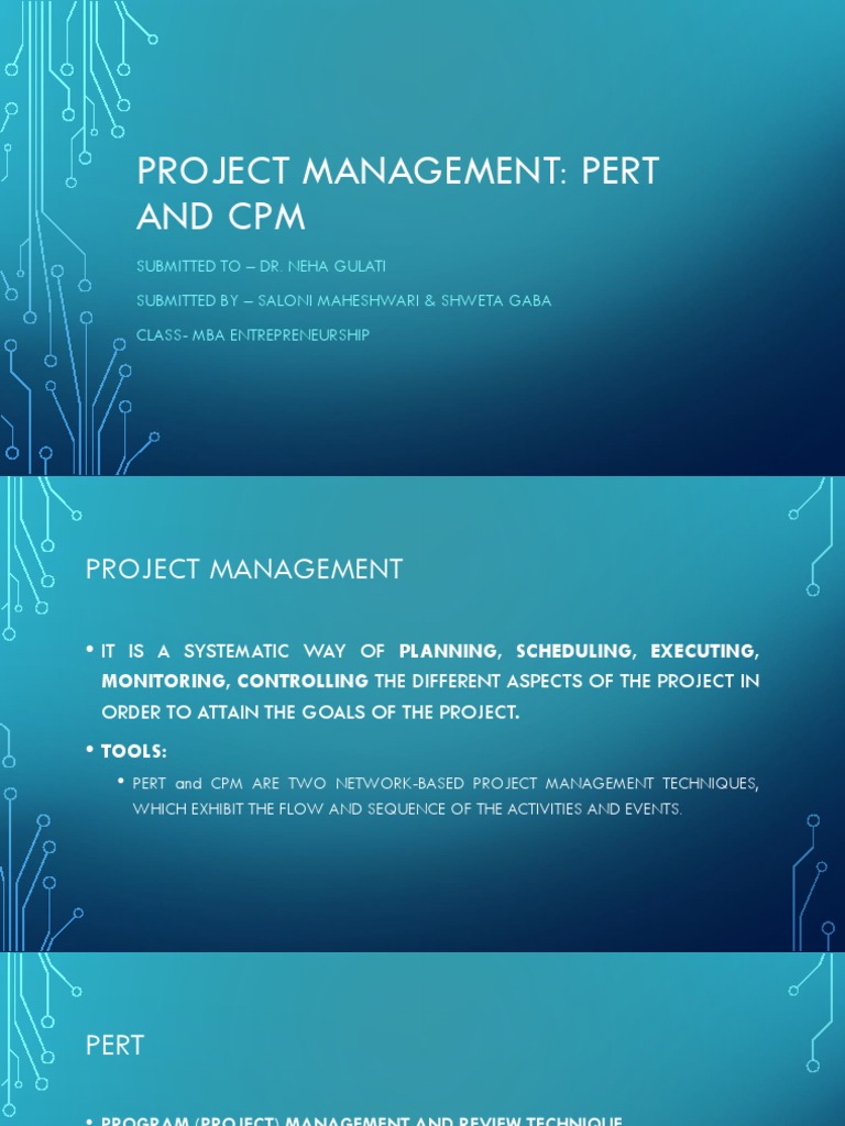 Pert CPM | PDF | Project Management | Applied Mathematics