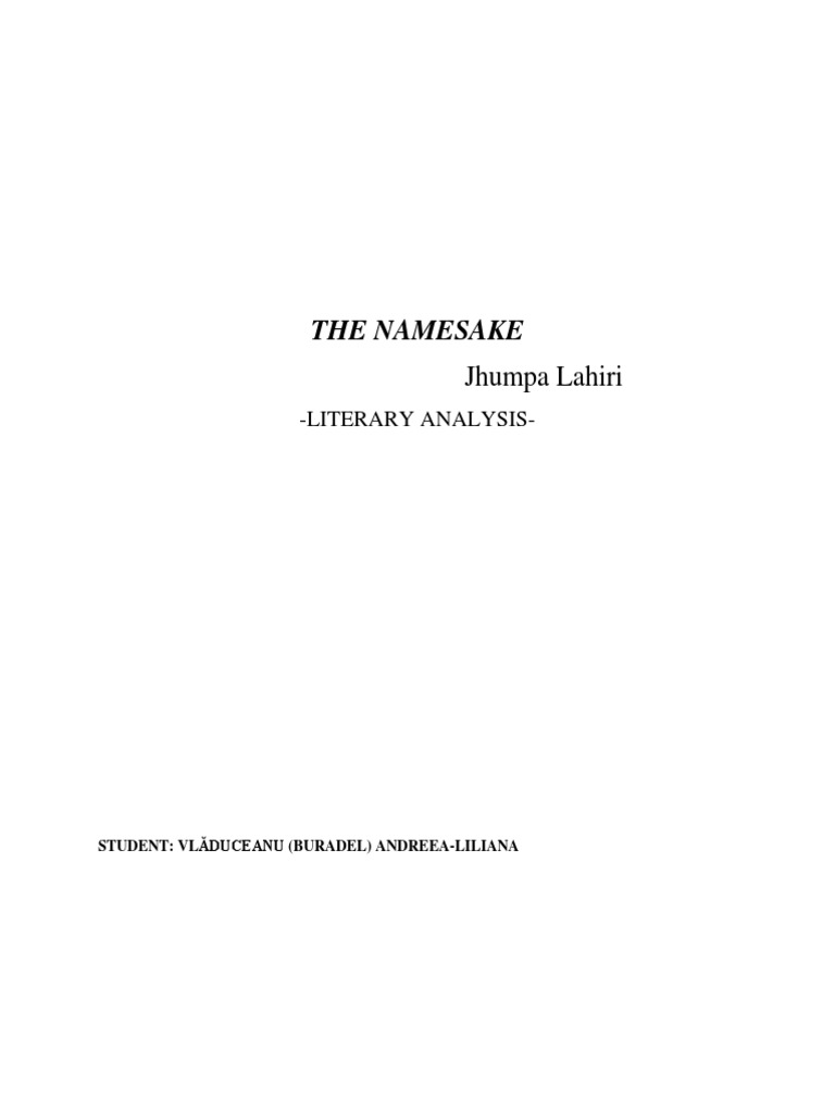 Analyzing Identity in The Namesake | PDF | Behavioural Sciences ...