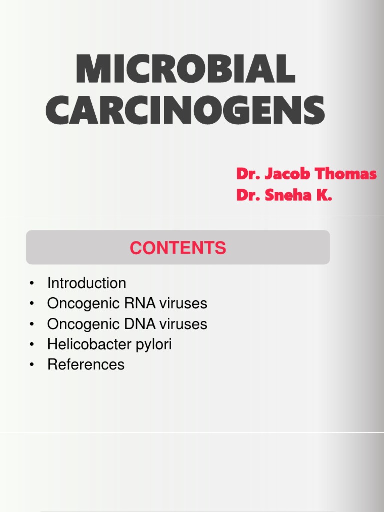 Microbial Carcinogens | PDF | Carcinogenesis | Hepatitis B