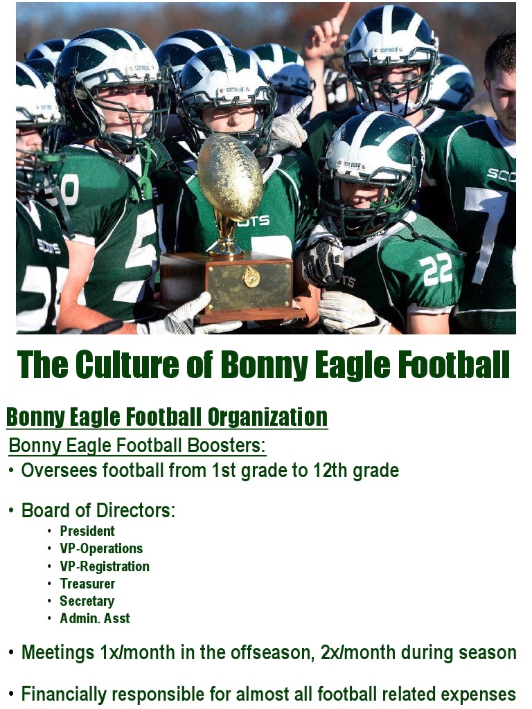 BE Football The Culture of Bonny Eagle Football | PDF | National ...