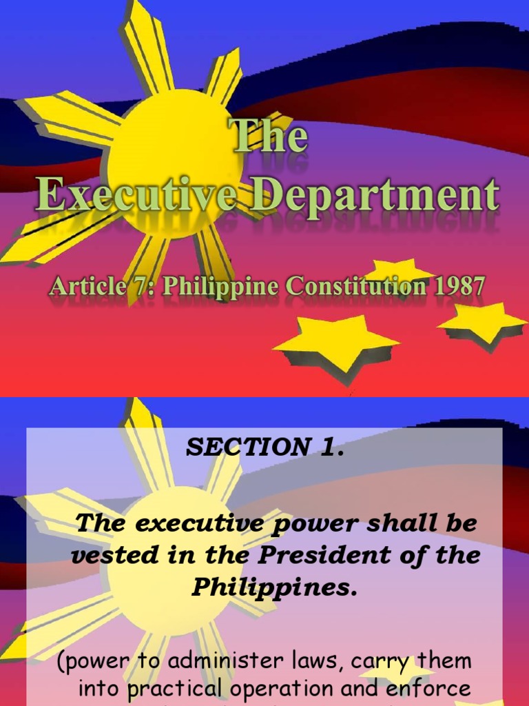 Overview of the Philippine Executive Branch | PDF | President Of The ...