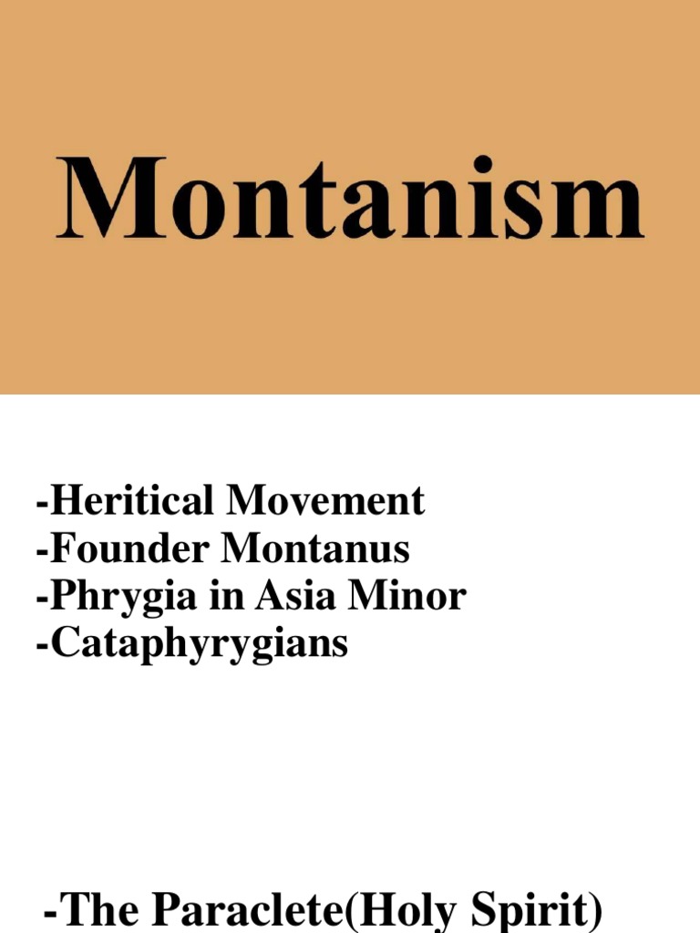 Montanism | PDF