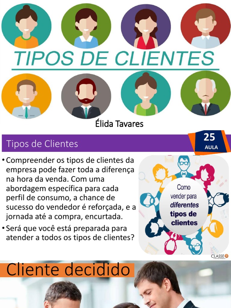 Aula 25 Tipos de Clientes