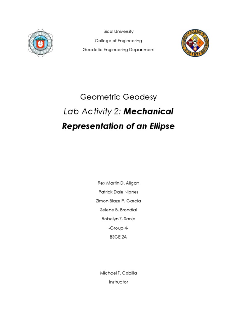 Lab 2 Geometric Geodesy | PDF | Ellipse | Differential Geometry