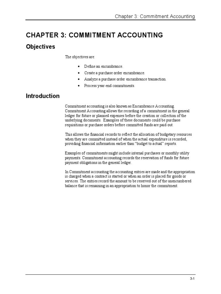 AX 2012 - Commitment Accounting | PDF | Debits And Credits | Economies