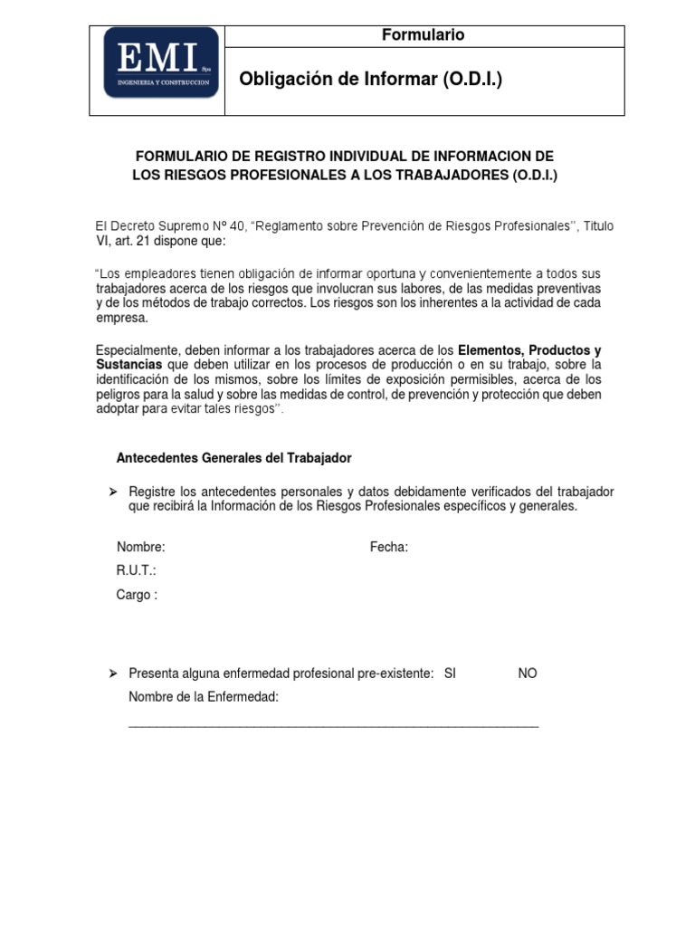 Formato Odi | PDF | Bienestar | Medicina