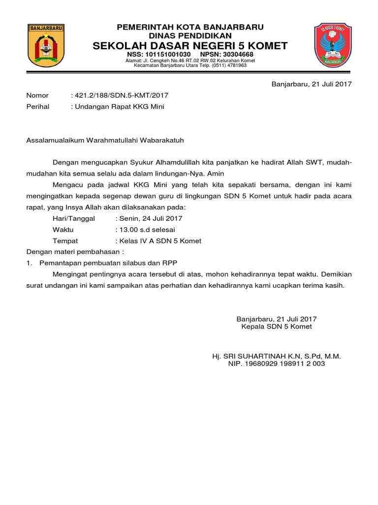 Undangan KKG Mini | PDF