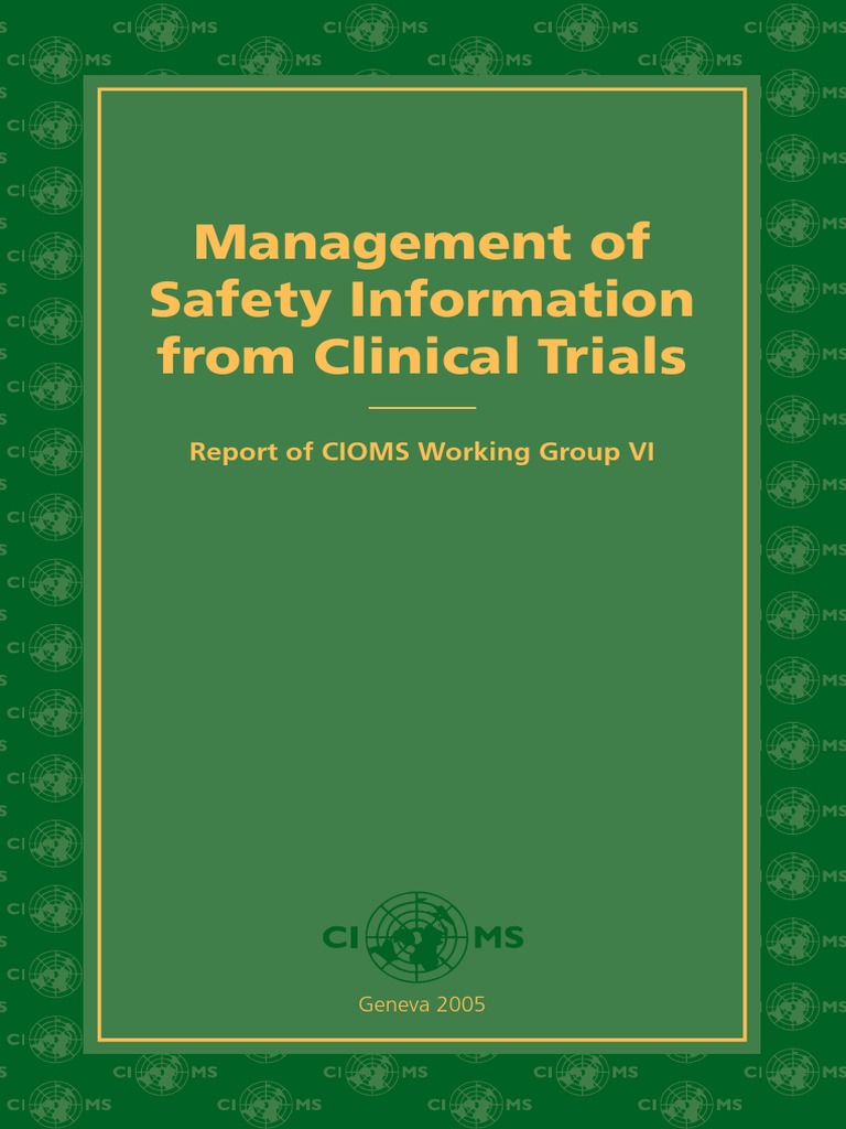 Ebook Management of Safety Information From Clinical Trials Report of ...