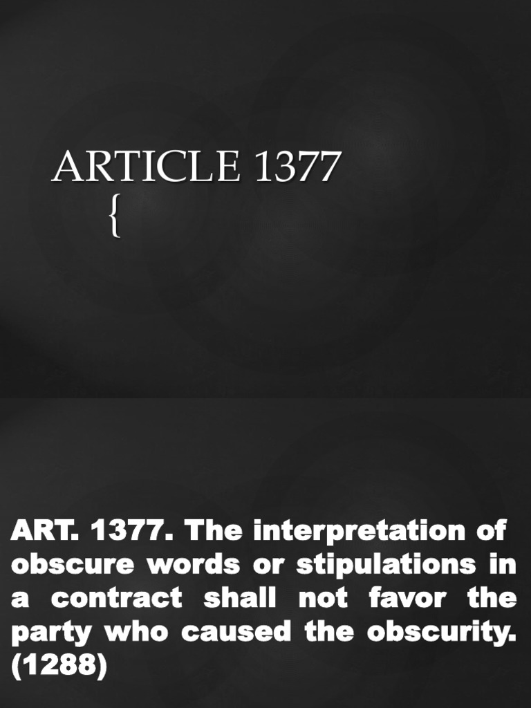 Article 1377 | PDF