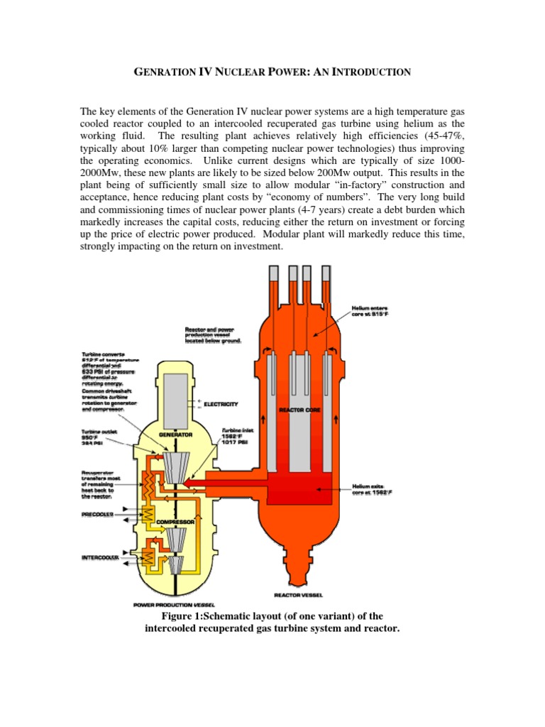 Generation IV Nuclear Power Overview | PDF