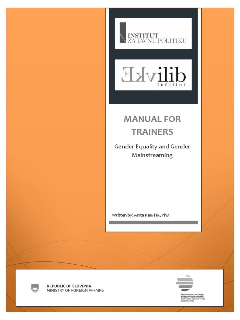 Gender Equality Training Manual | PDF | Gender Mainstreaming | Gender