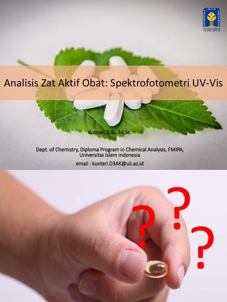 P5. Analisis Zat Aktif Obat - UV-Vis | PDF