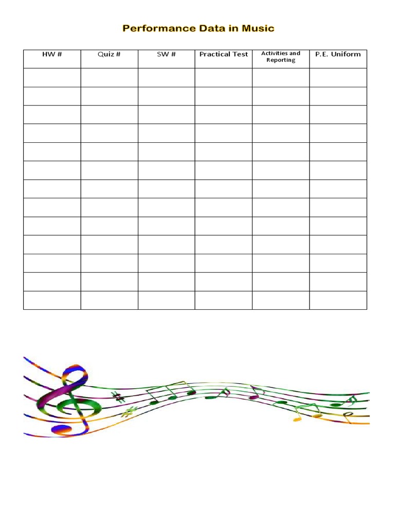 Mapeh Scoresheet | PDF