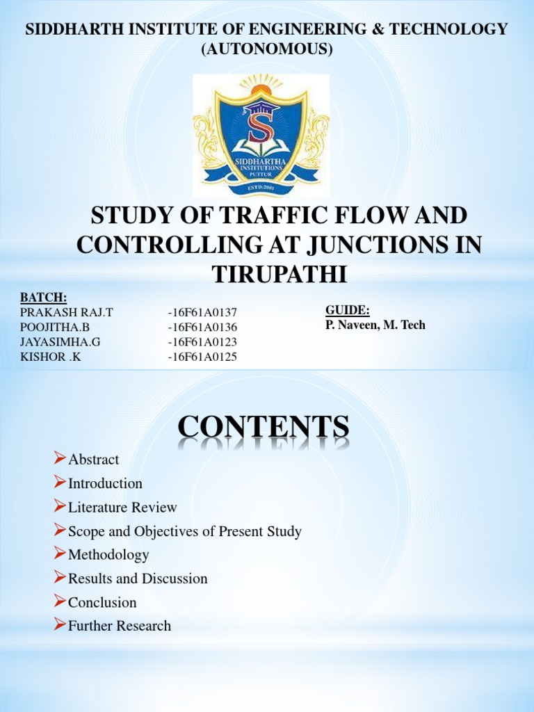 Traffic Volume Study | PDF | Traffic | Land Transport