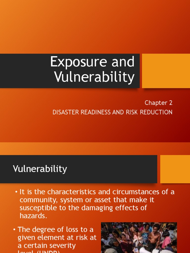 Chapter 2. Exposure and Vulnerability | PDF | Vulnerability | Hazards