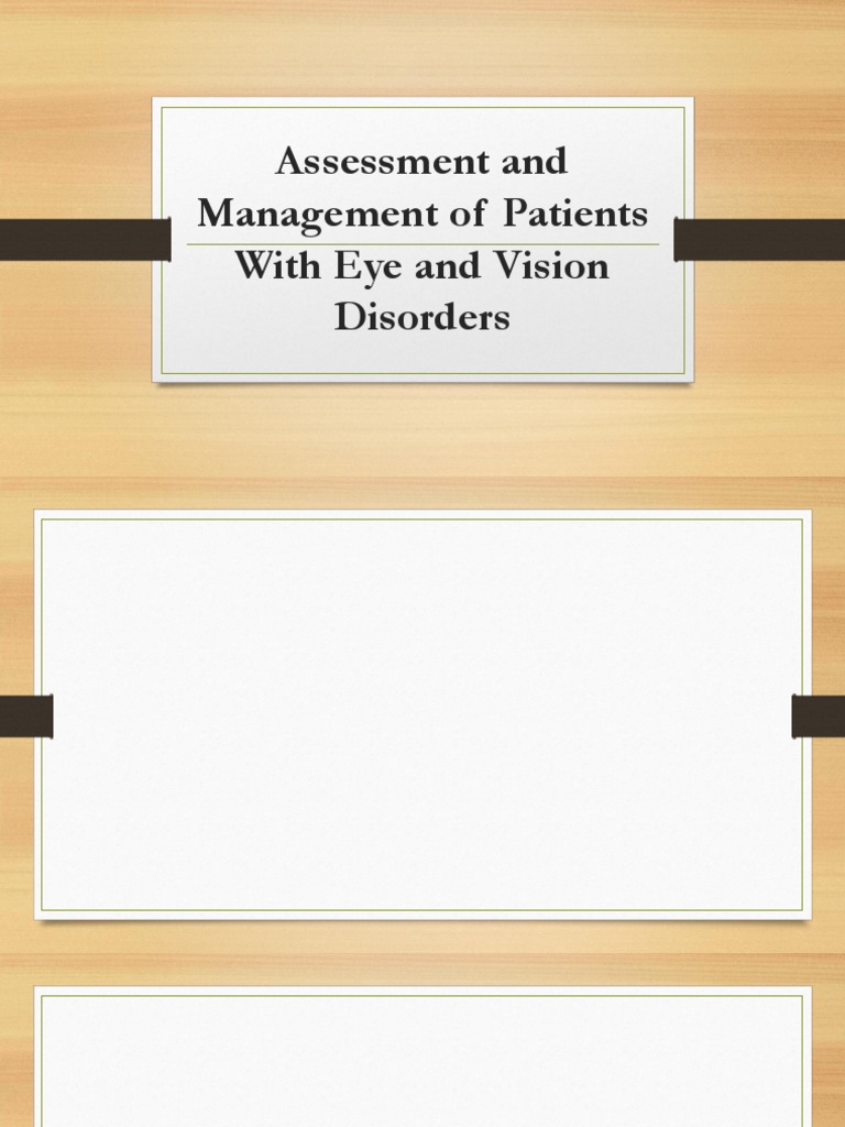 Assessment and Management of Patients With Eye and | PDF | Glaucoma ...