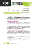 BIOTECHNOLOGY Principles & Processes | PDF | Plasmid | Restriction Enzyme