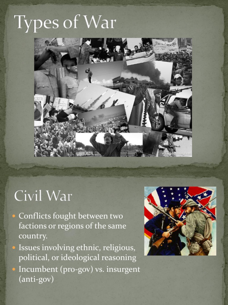 Types of War | PDF | Civil War | Guerrilla Warfare