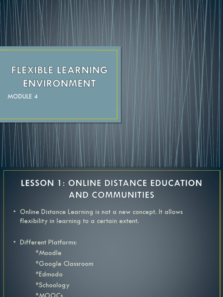 Flexible Learning Environments Overview | PDF | Social Networking ...