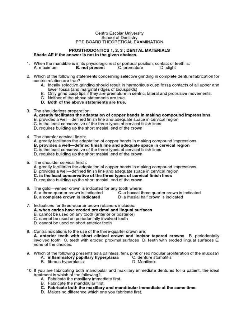 s4 Prostho Dentmat | PDF | Dentures | Human Tooth