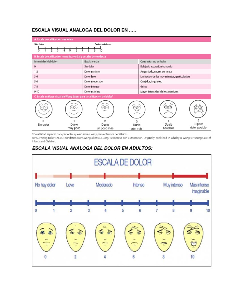 Una descripción detallada de la Escala Visual Analógica del Dolor y sus ...