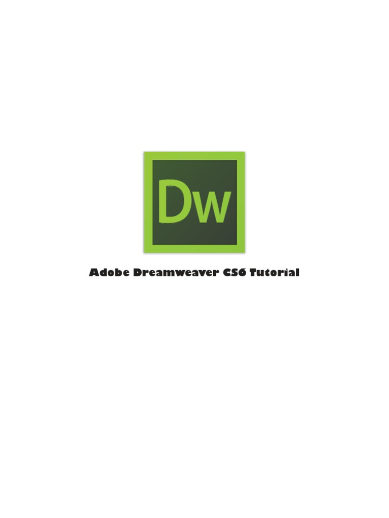 0158 Adobe Dreamweaver cs6 Tutorial PDF | PDF | Hyperlink | Websites