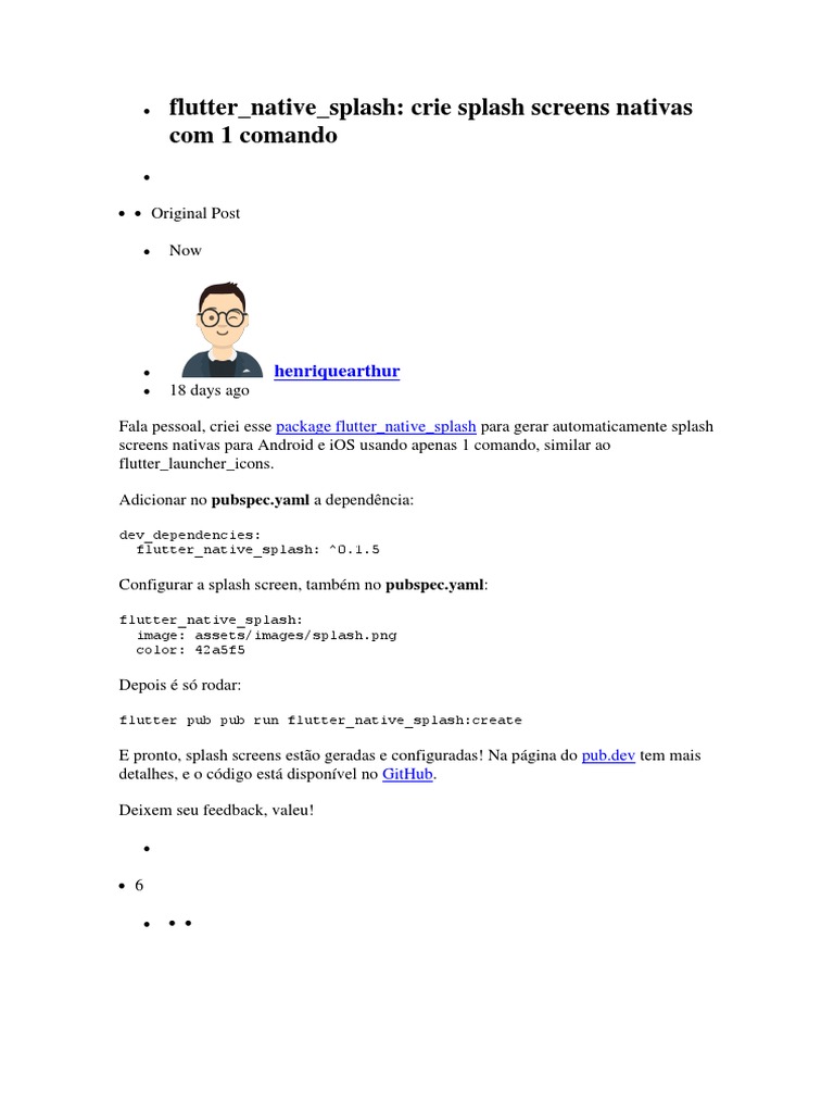 Flutter Native Splash | PDF