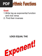 Logarithms PowerPoint Presentation | PDF | Logarithm | Exponential Function