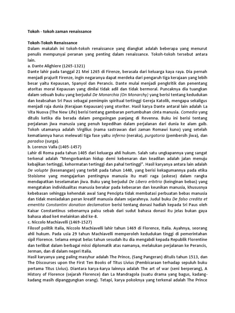 Tokoh Muzik Zaman Renaissance | PDF