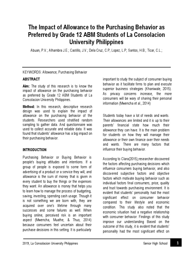 Final Research Capstone | PDF | Consumer Behaviour | Sampling (Statistics)