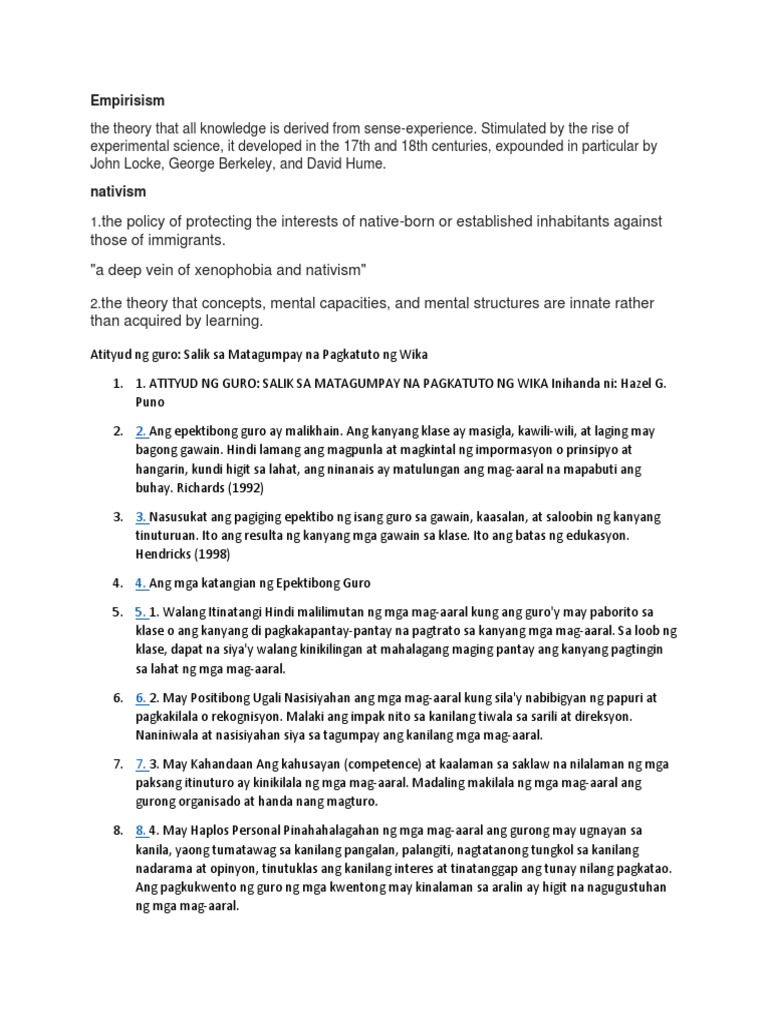 Fil 101 | PDF