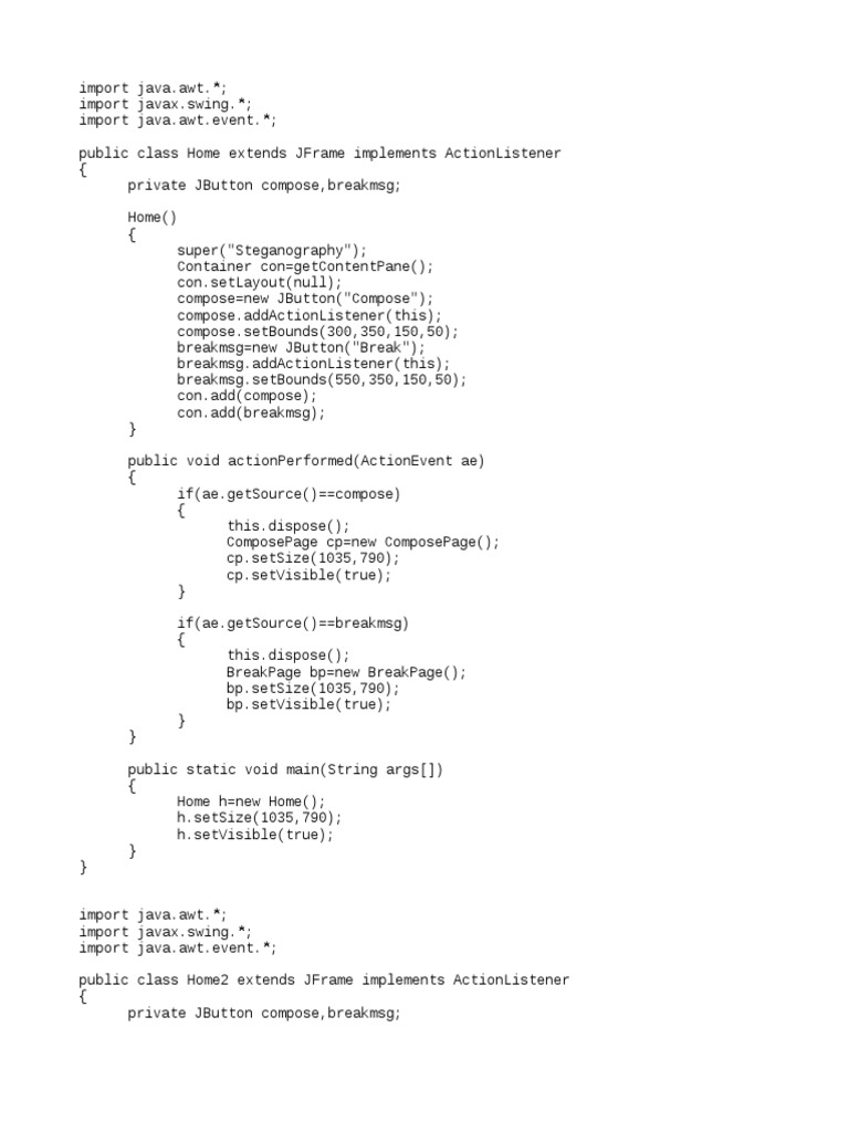 Digital Steganography Source Code | PDF | Integer (Computer Science) | Software Development