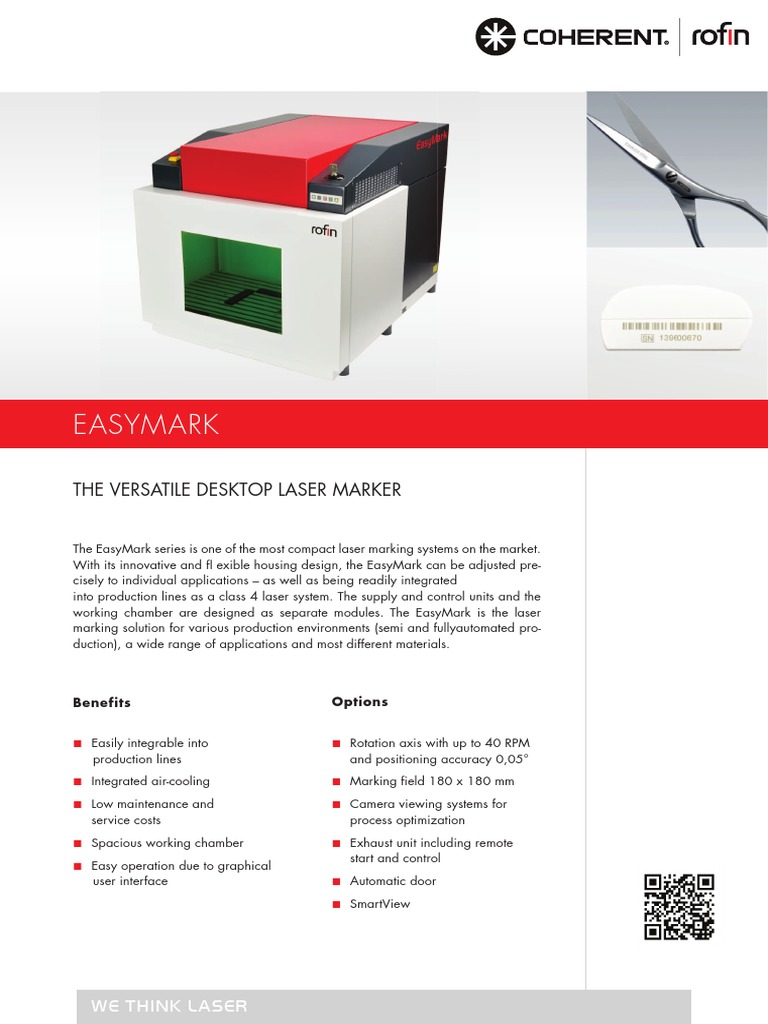 COHERENT ROFIN Dat EasyMark E 2016-12 GH | PDF | Fax | Optics