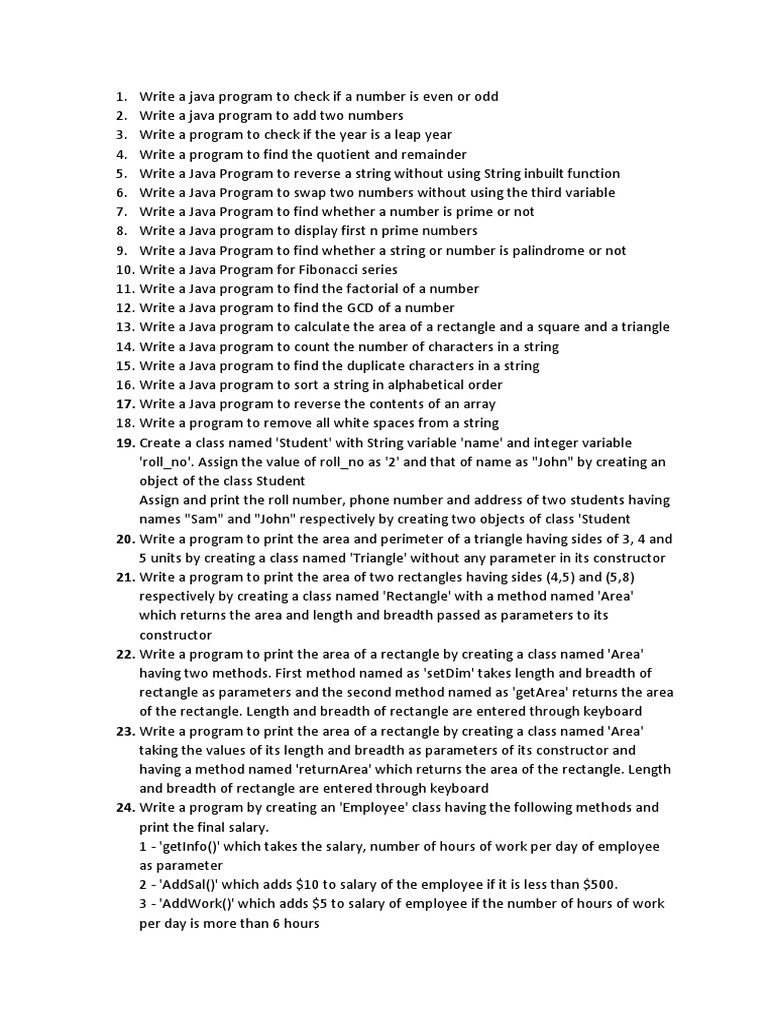 Java Qb Pdf String Computer Science Area
