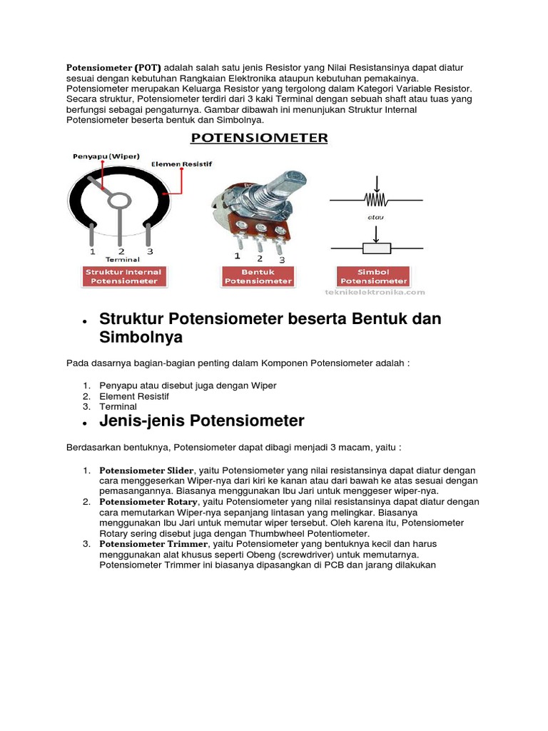 POTENSIOMETER | PDF
