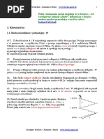 Rozwiazania Zadan Z Podrecznika Nowe Odkryc Fizyke 1 Wstep I Dzial 1 | PDF