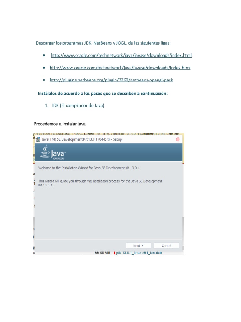 Instalación y Pruebas de NetBeans Con OpenGL | PDF