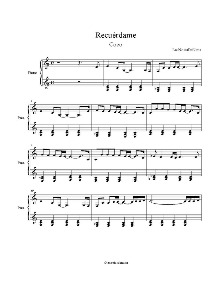 Recuerdame Coco PDF | PDF