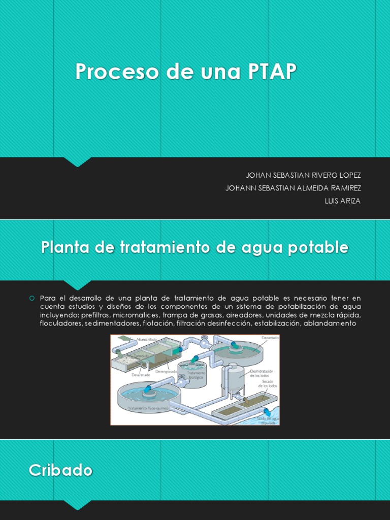 Proceso de Una PTAP | PDF | Agua potable | Agua