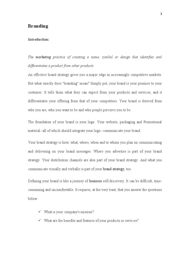 Branding: Marketing | PDF | Brand | Marketing