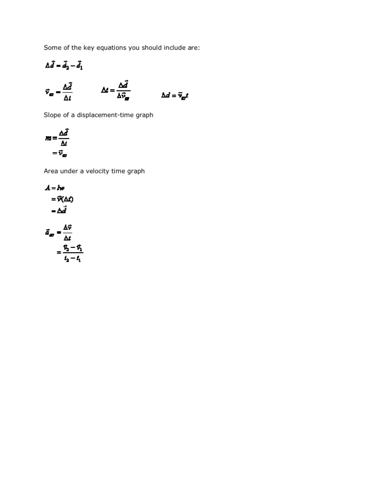 Key Equations for Graph Analysis | PDF