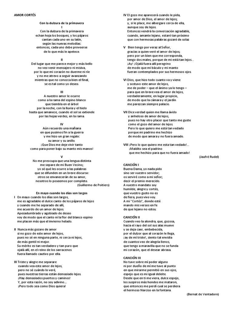 Amor Cortés | PDF | Amor