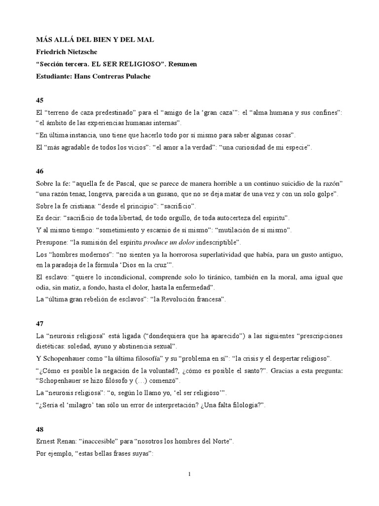 El Ser Religioso | PDF | Dios | Friedrich Nietzsche
