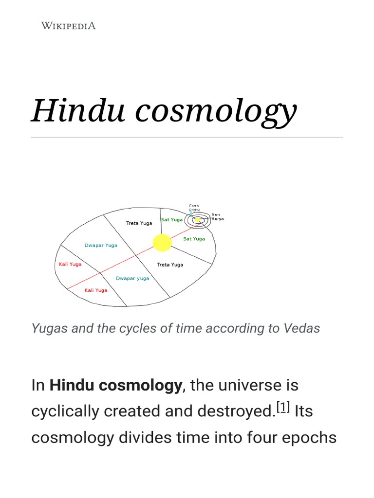 Hindu Cosmology | PDF | Hindu Literature | Hindu Mythology