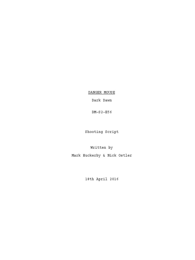 Danger Mouse S2 Ep. 56 - Dark Dawn | PDF